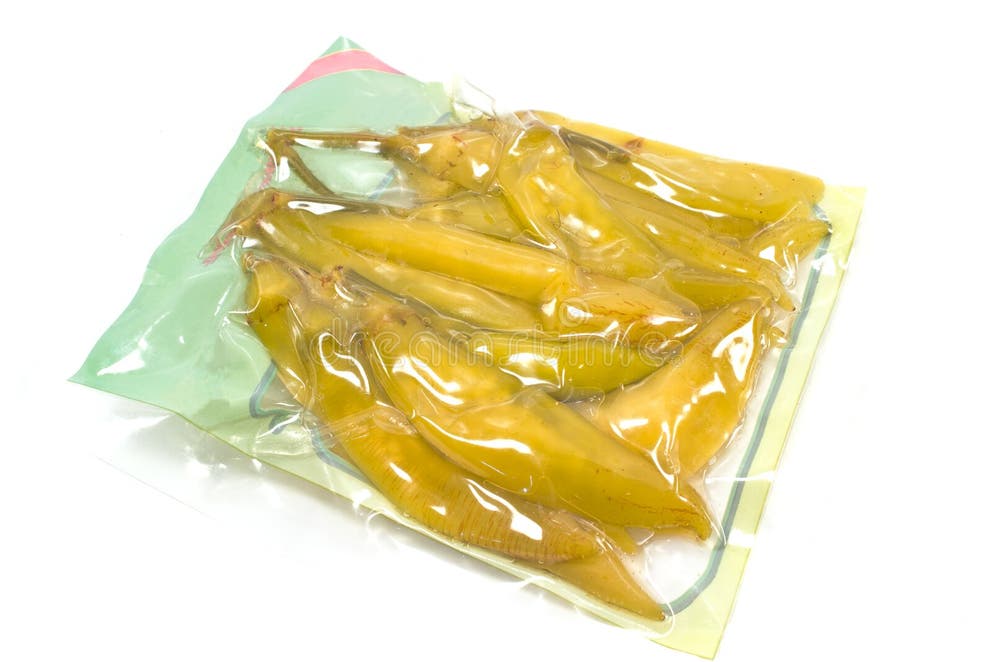Hot Chili Peppers in Plastic Packaging Stock Image - Image of spicy ...