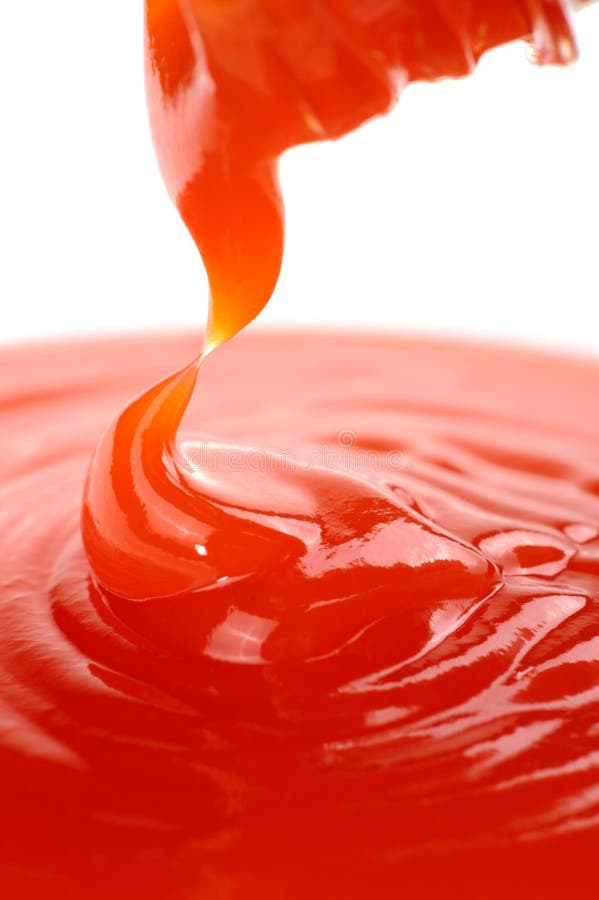 Hot Chili Sauce Pouring from Bottle Stock Image - Image of bottle ...