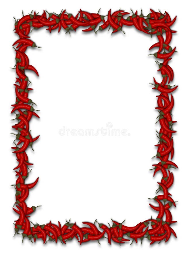 Hot Chilli frame stock illustration. Illustration of border - 30518837