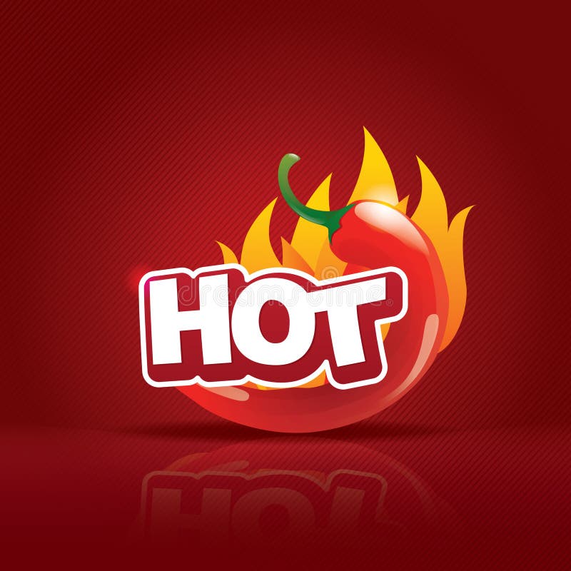 Hot Chilli Icon. Vector Illustration Decorative Design Stock Vector ...