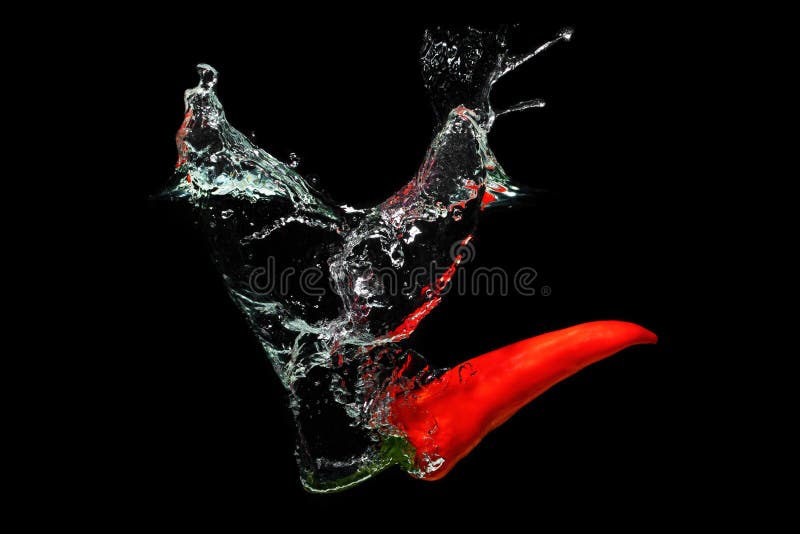 250 Chilli Pepper Water Splash Stock Photos - Free & Royalty-Free Stock ...