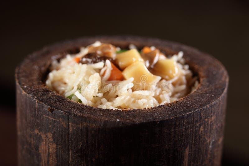 Hot Chinese Rise with Garnish Stock Photo - Image of asian, home: 32784706