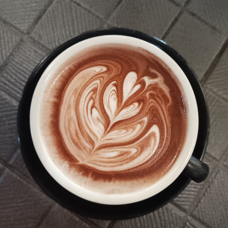 Hot Choco Latte,,the Barista Skill Stock Photo - Image of choco, latte ...