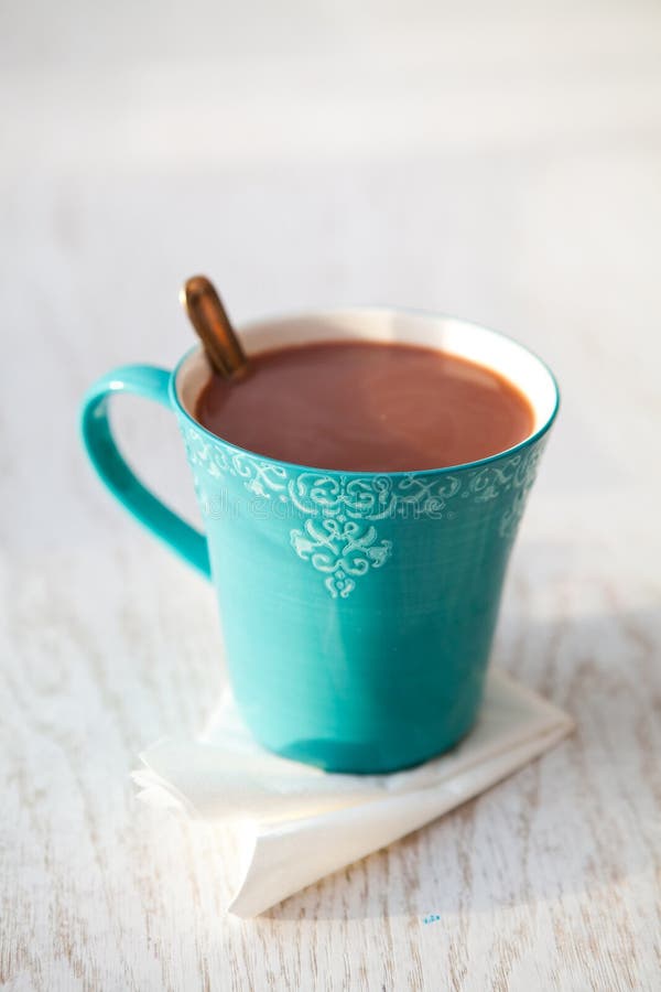 Hot Chocolate with Small Marshmallows Stock Photo - Image of milk ...