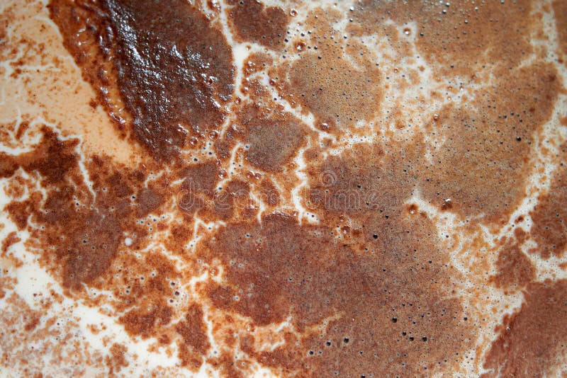 Hot Chocolate Cocoa Drink Close Up Macro Foam Texture Stock Image ...