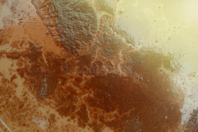 Hot Chocolate Cocoa Drink Close Up Macro Foam Texture Stock Image ...