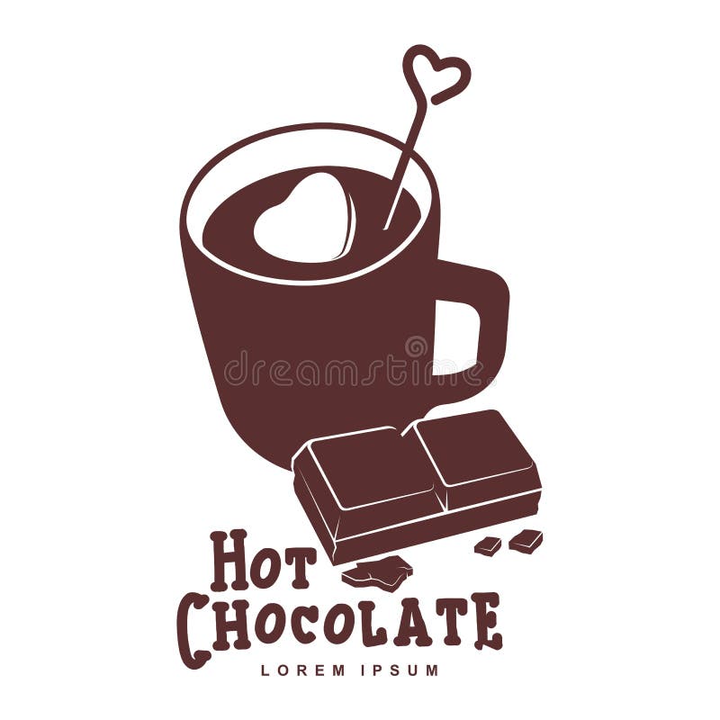 Hot Chocolate Logo Template Stock Vector - Illustration of holiday ...