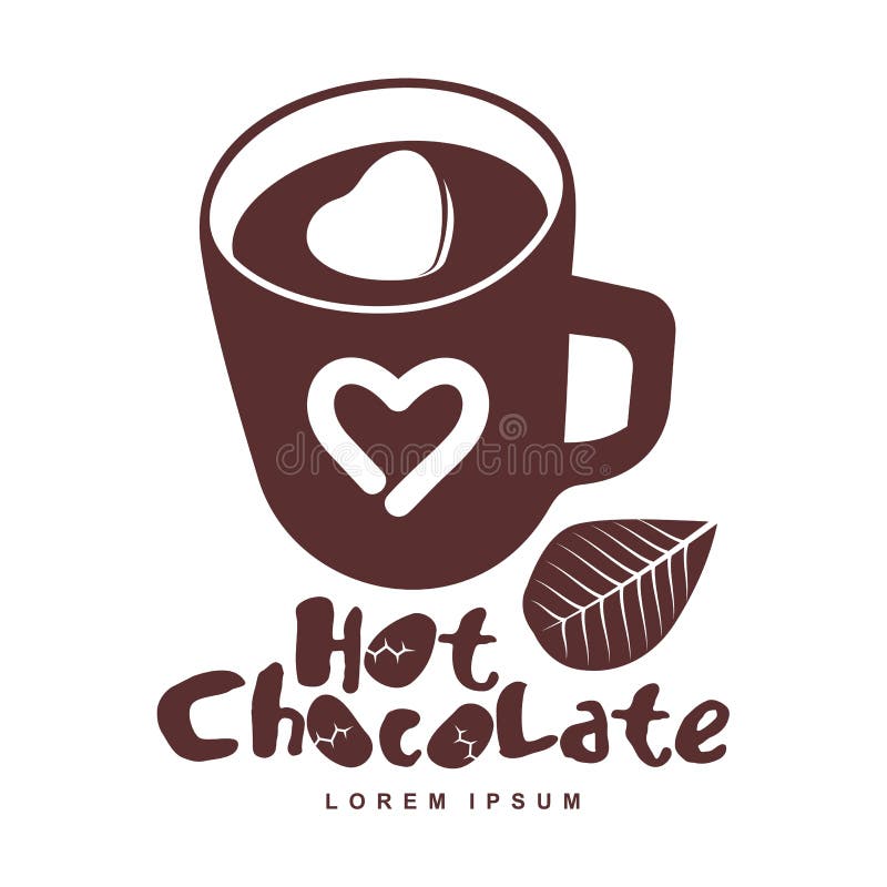 Hot Chocolate Logo Template Stock Vector - Illustration of closeup ...