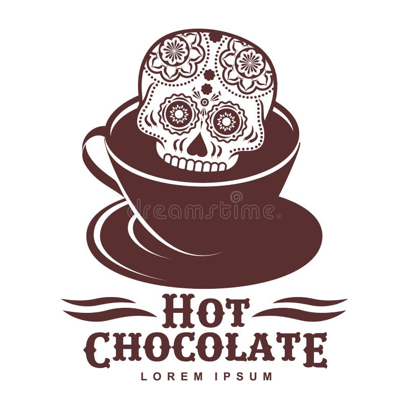 Hot Chocolate Logo Template Stock Vector - Illustration of cacao, glass ...