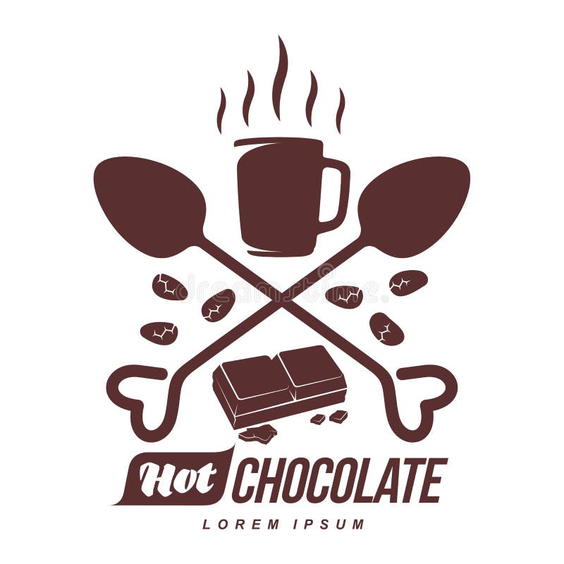 Hot Chocolate Logo Template Stock Vector - Illustration of isolated ...
