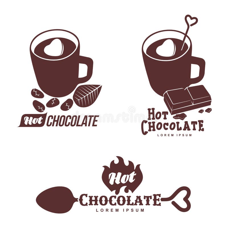 Hot Chocolate Logo Template Stock Vector - Illustration of aroma ...