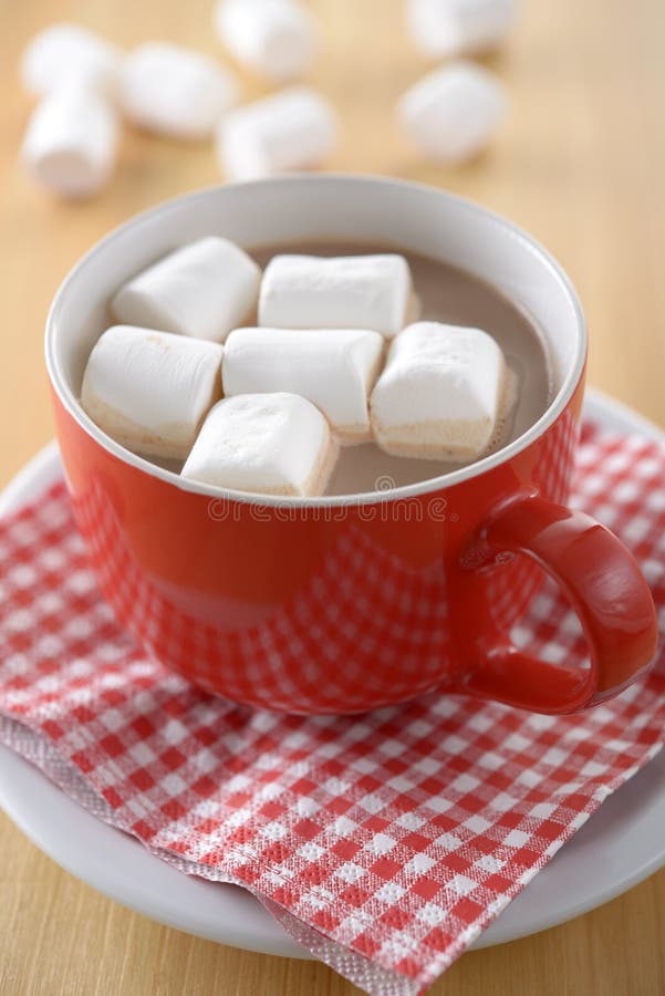 Hot Chocolate with Marshmallows Stock Photo - Image of marshmallows ...