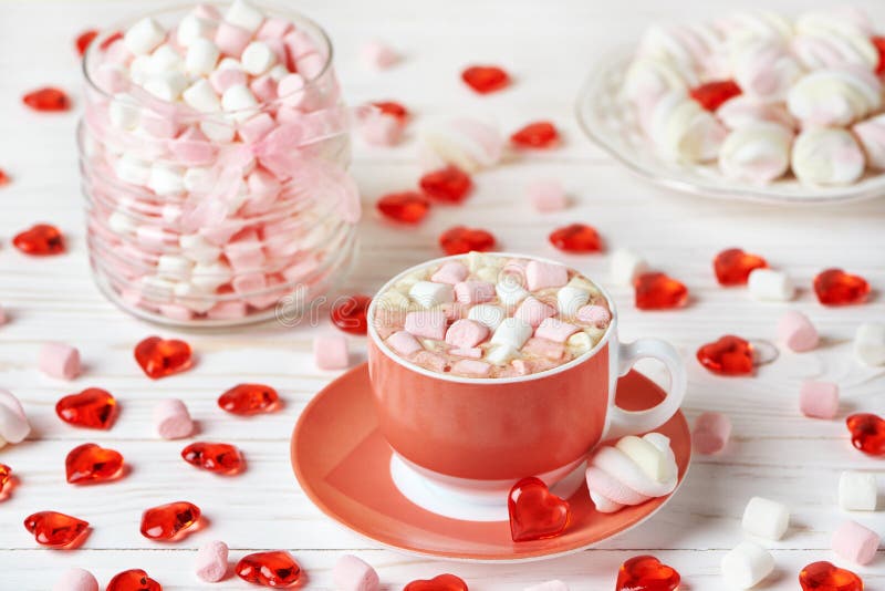 Hot Chocolate with Marshmallows Stock Image - Image of drink, diary ...