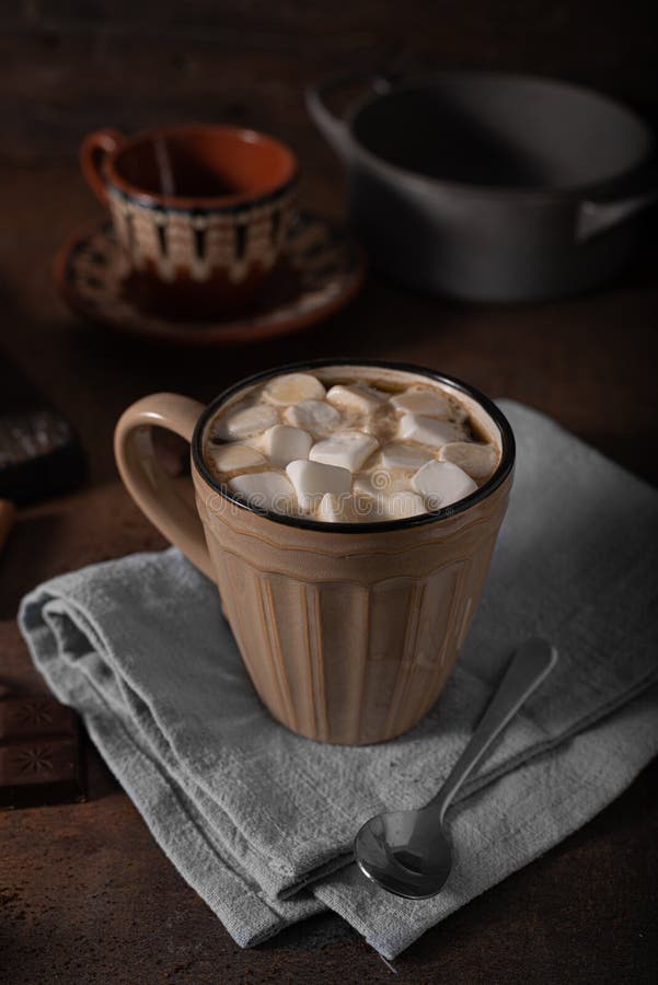 Hot Chocolate with Marshmello Stock Photo - Image of christmas ...