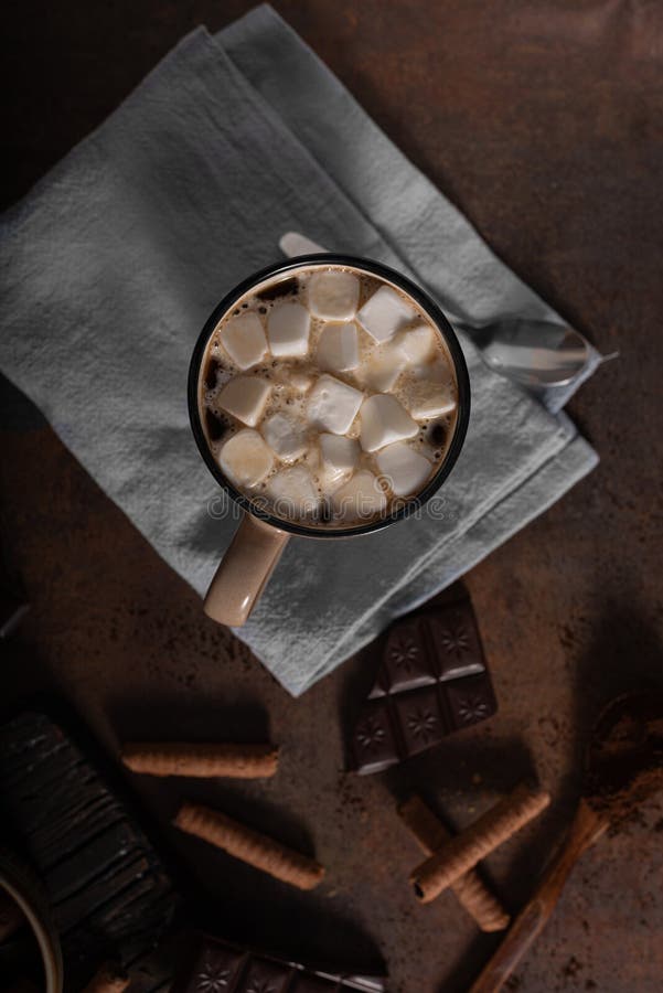 Hot Chocolate with Marshmello Stock Image - Image of cocoa, milk: 238873583