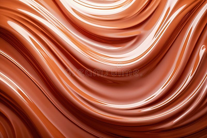 Hot Chocolate Swirl Texture. Close-up Stock Illustration - Illustration ...