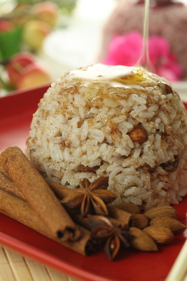 Hot Cinnamon and Rice Dessert Stock Image - Image of cinnamon, oriental ...