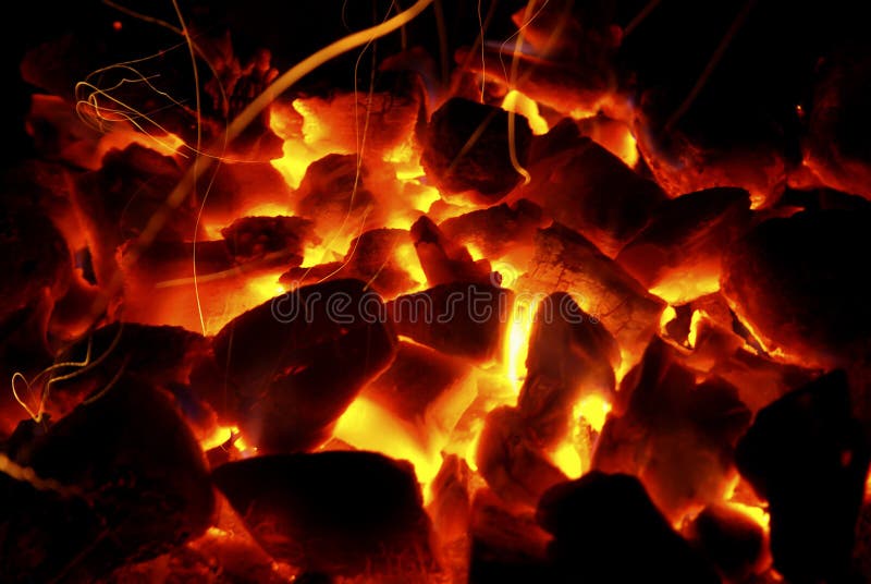 Hot Coals stock image. Image of coal, heat, hell, ablaze - 3174997
