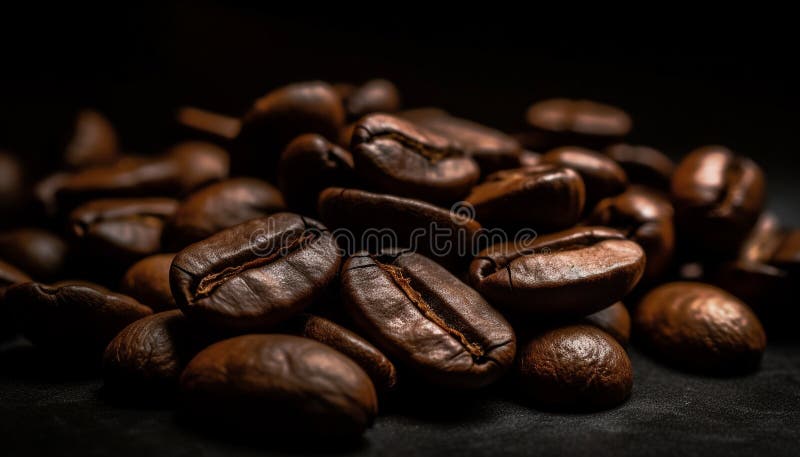 Hot Coffee Aroma Fills the Space, Backdrop of Coffee Crop Generated by ...