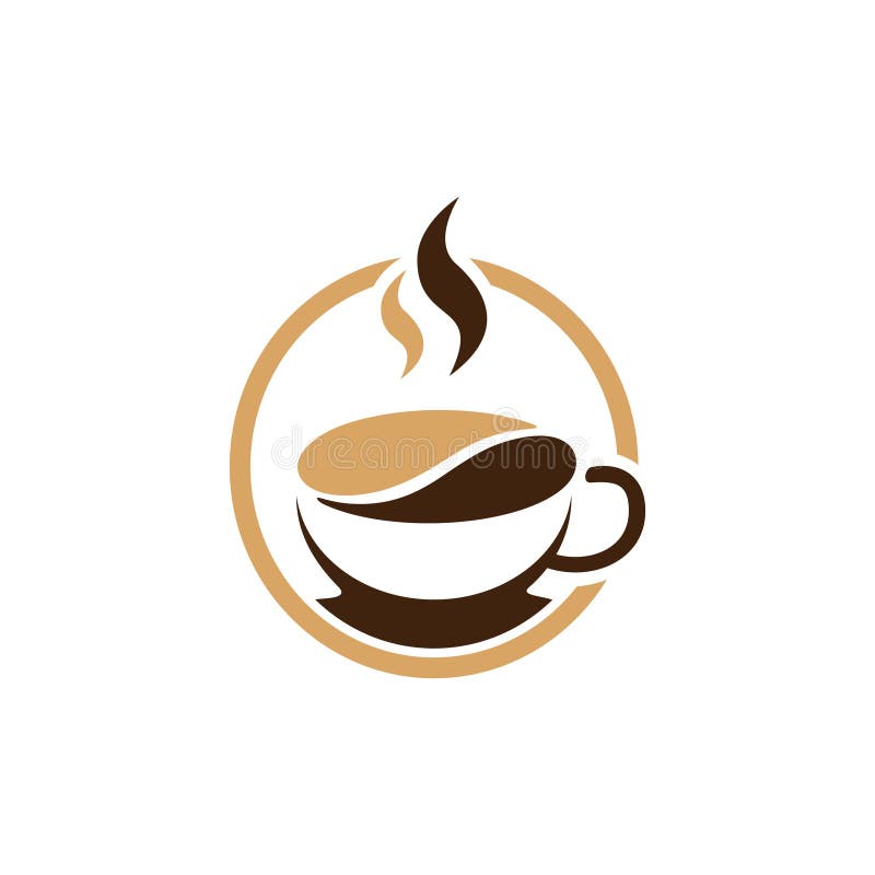 Hot Coffee Bean Cafe Shop Sign Logo Template Stock Vector ...