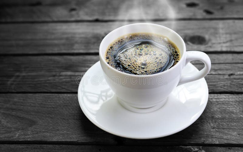 Hot Drink. Coffee Burning in Fire Stock Photo - Image of natural, white ...