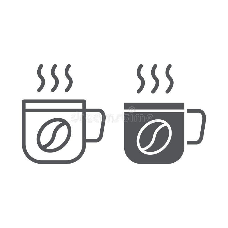 Coffee Line Icon Set, Coffee Shop Symbols Stock Vector - Illustration ...