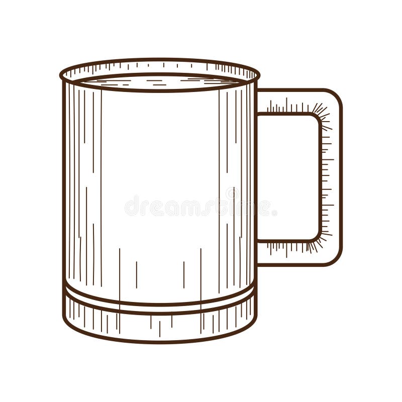Hot coffee mug icon stock vector. Illustration of vector - 289512109