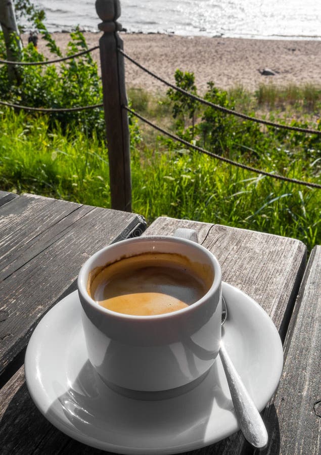 Caffe sea view stock photo. Image of ocean, chair, nature - 49571682