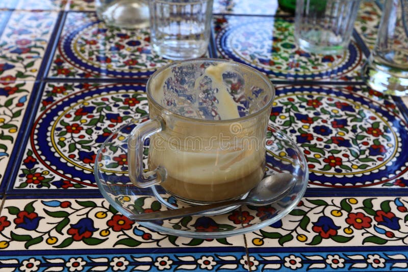 Hot Coffee on a Table in a Restaurant Stock Photo - Image of cafe ...