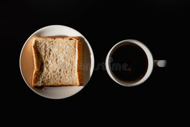 Hot Coffee and Whole Wheat Bread Stock Image - Image of bread, cafe ...