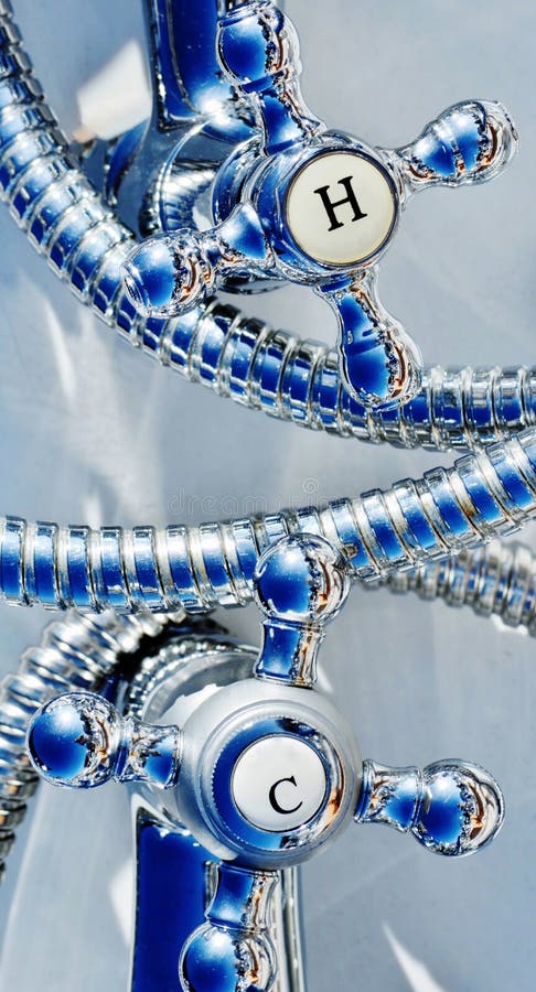 Hot and Cold stock image. Image of nostalgic, bathroom - 40743797