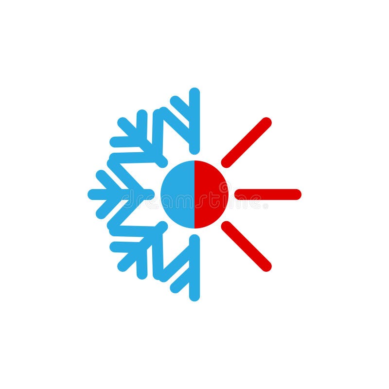 Hot and Cold Icon Design Template Vector Isolated Illustration Stock ...