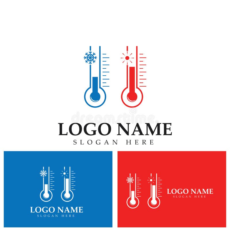 Hot and Cold Icon Graphic Design Template. Stock Vector - Illustration ...