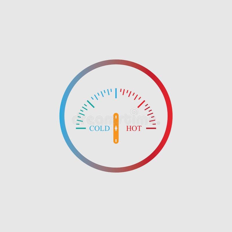 Hot and Cold Logo Illustration Design Template Stock Vector ...