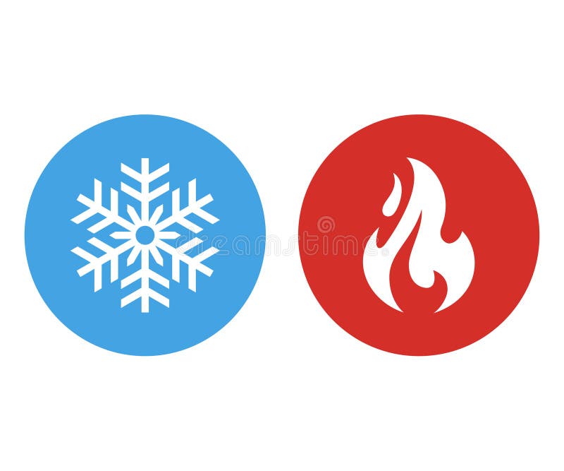 Icon of red fire stock vector. Illustration of burn - 115781813