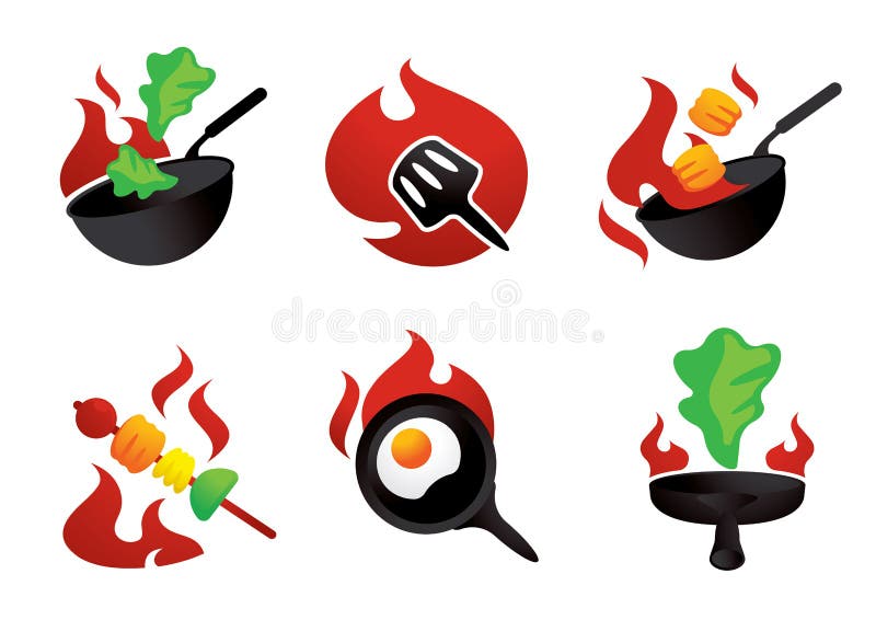Cook on Fire Poster with Meat Skewers on Grill Stock Vector ...