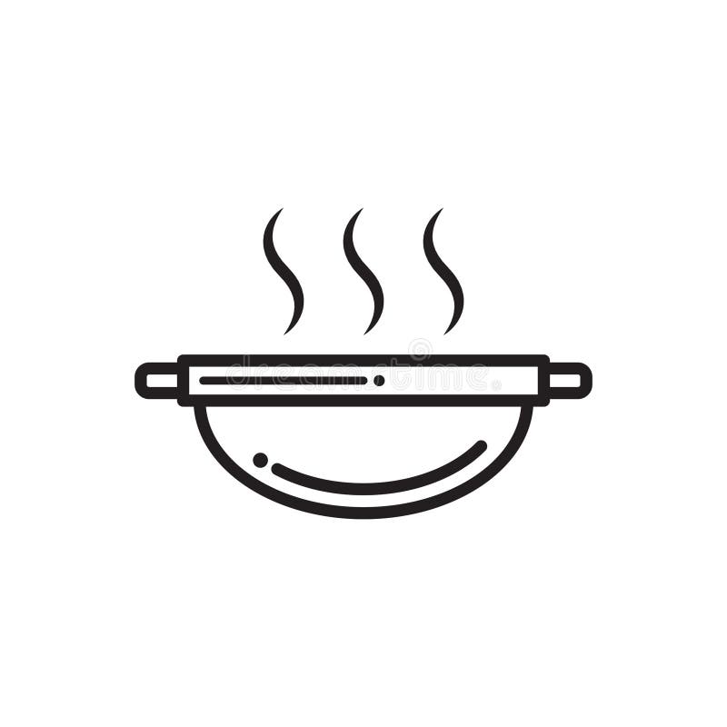 Hot Cooking Pot. Vector Illustration Decorative Design Stock Vector ...