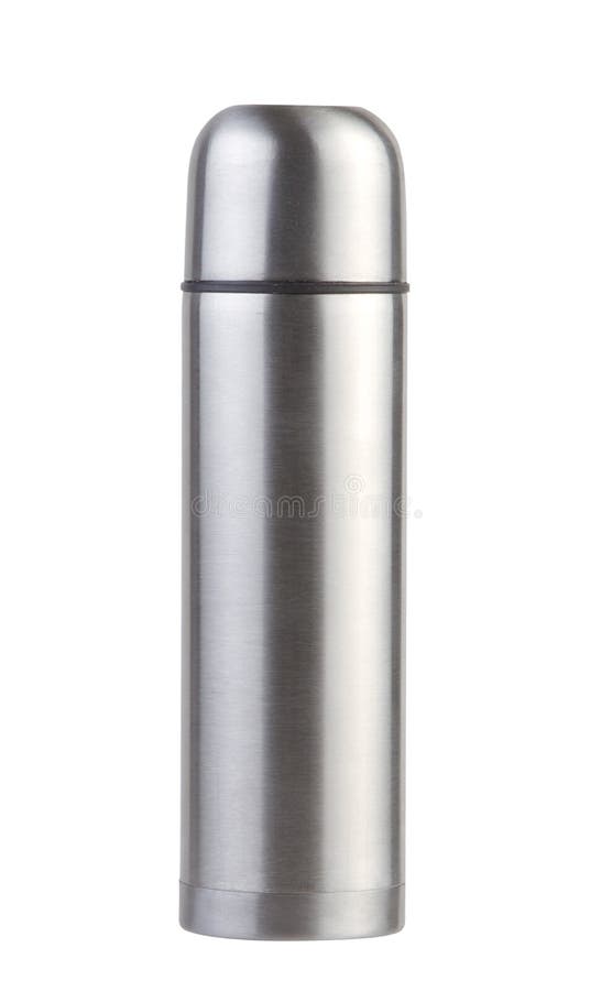 Hot and Cool Chrome Thermos Stock Image - Image of drink, stainless ...