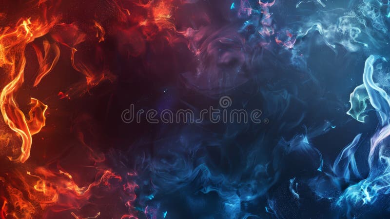Hot and Cool Smoke Background Stock Illustration - Illustration of ...