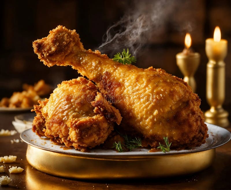 Hot Crispy Fried Chicken Drumsticks. Generative Ai. Ai Stock ...
