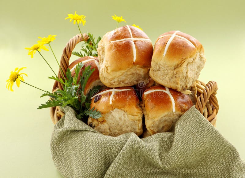 Hot Cross Buns stock image. Image of flavor, christian - 19134197