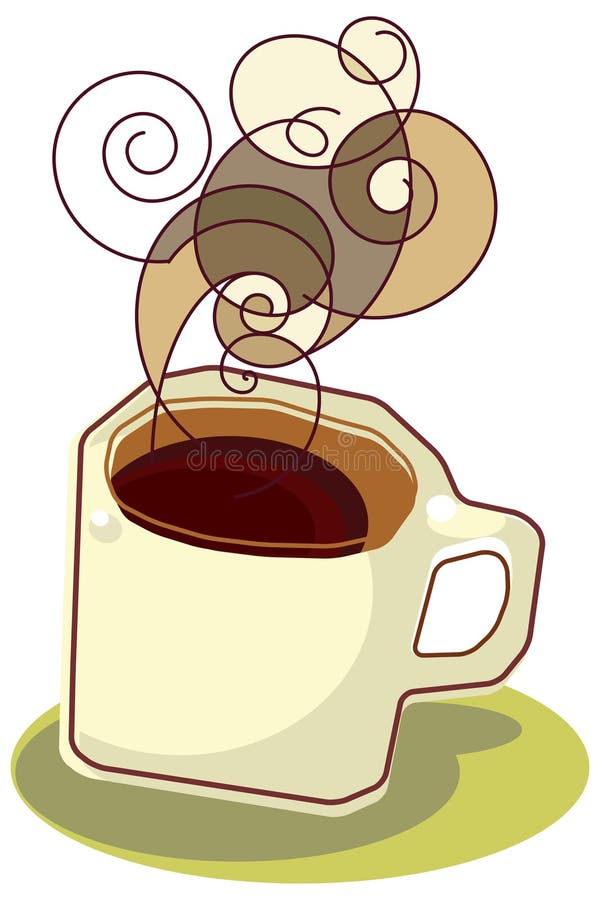 Hot Cup stock vector. Illustration of break, arabica, saucer - 3815853