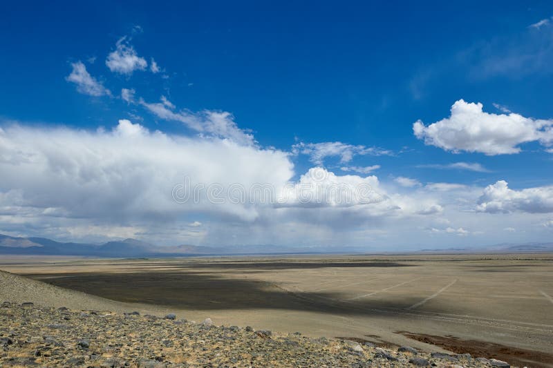 Hot day in Altai steppe stock photo. Image of siberia - 56223948