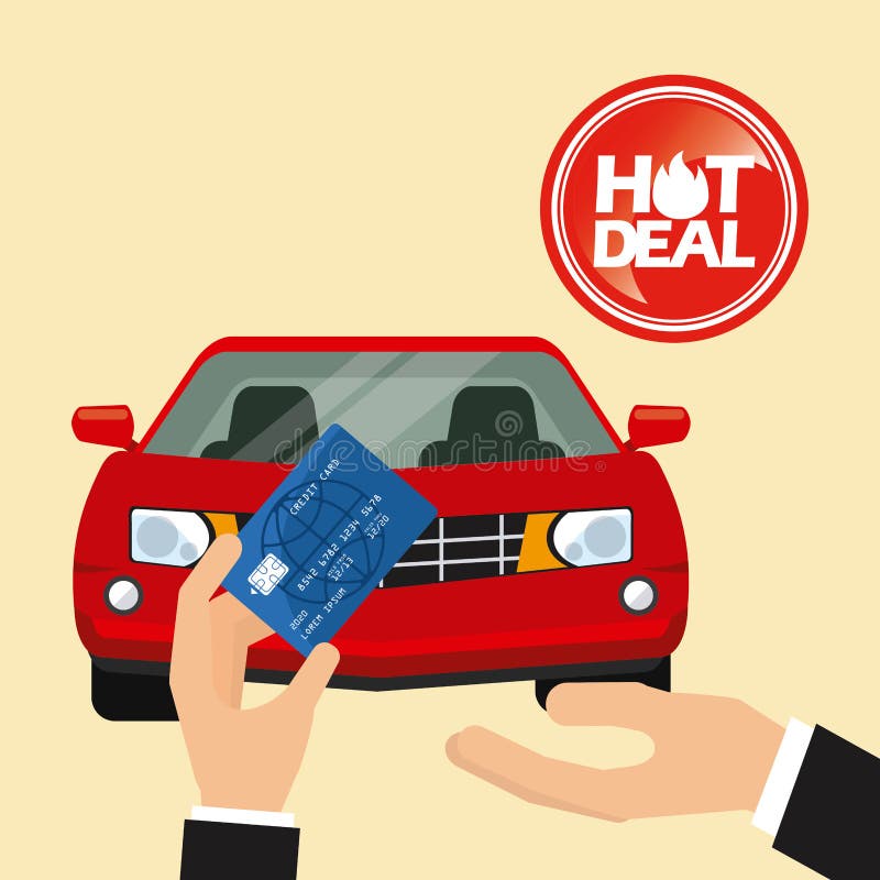 Hot deal stock vector. Illustration of business, auto - 59086259