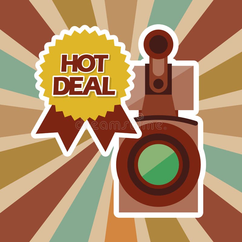 Hot deal stock vector. Illustration of symbol, shiny - 59855429