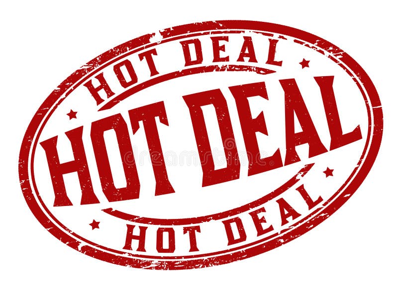 Hot Deal Grunge Rubber Stamp on White, Vector Illustration Stock ...