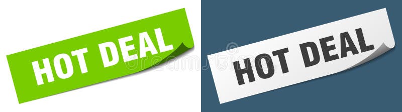 Hot Deal Sticker. Hot Deal Sign Set Stock Vector - Illustration of ...