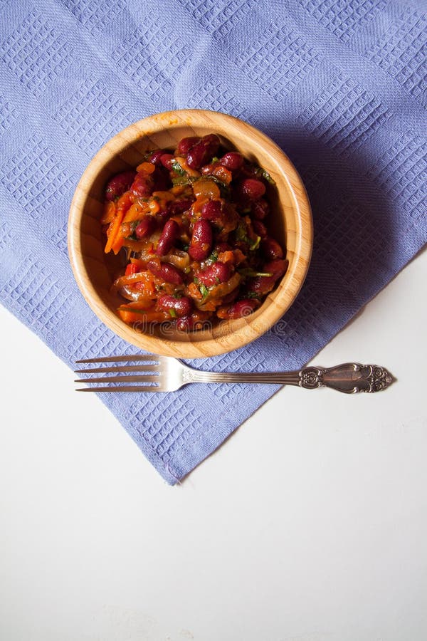 Hot delicious beans ragout stock image. Image of brown - 63063297