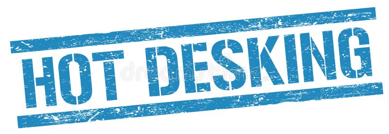 HOT DESKING Text Written on Green School Board Stock Photo - Image of ...