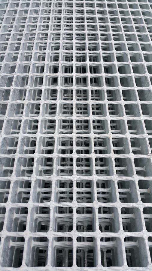 Hot Dip Galvanized Steel Grating Stacked Layers Stock Photo - Image of ...